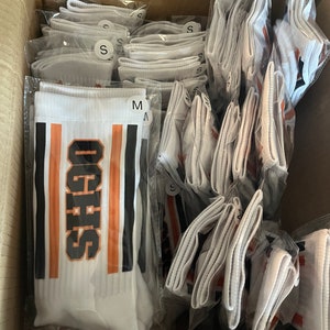 Custom Cheer/ Spirit Socks - Etsy