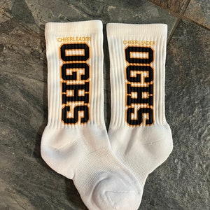 Custom Cheer/ Spirit Socks - Etsy