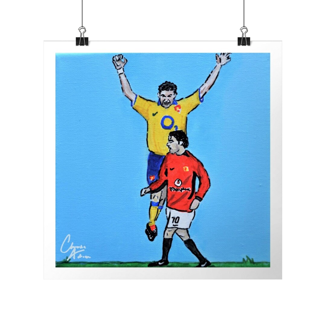 Keown Vs Ruud Art Print 'the Battle of Old Trafford' - Etsy UK