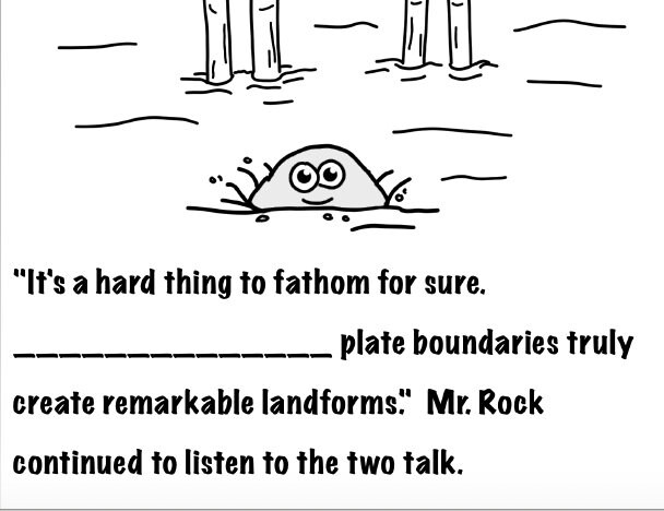 Plate Boundaries Comic - Study/review Guide - Etsy
