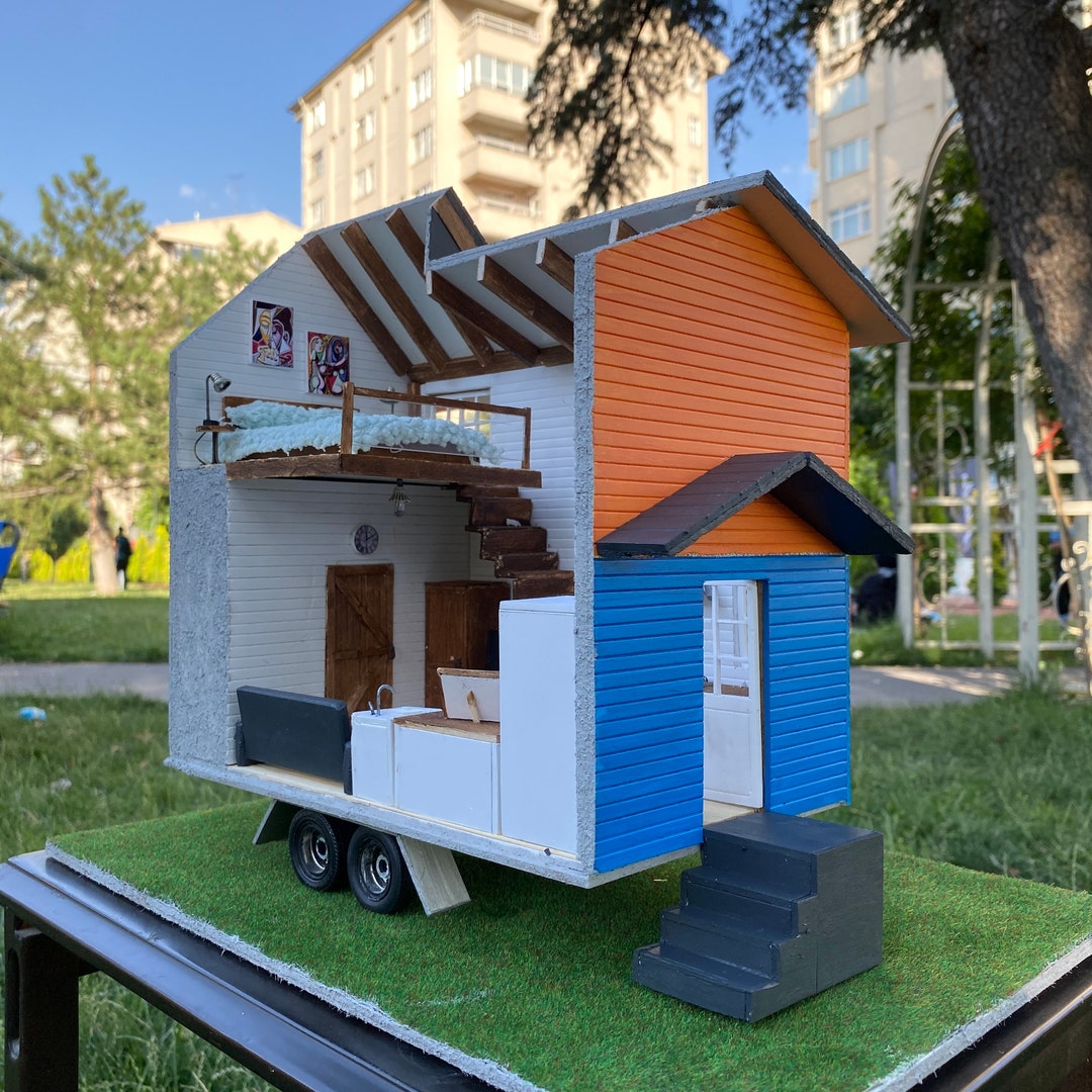 Miniature Caravan, Diorama Van , Doll House , Doll Van, Doll Caravan - Etsy