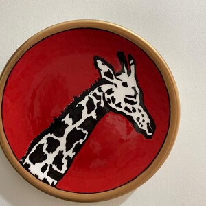 Stoneware Dinnerware Set With Elephant,giraffe and Zebra Pattern| Red ...