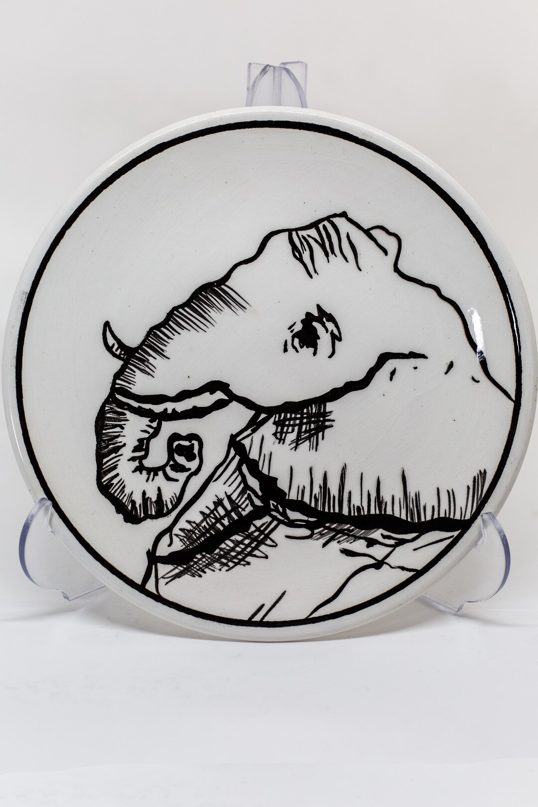 Stoneware Dinnerware Set With Elephant,giraffe and Zebra Pattern| Red ...