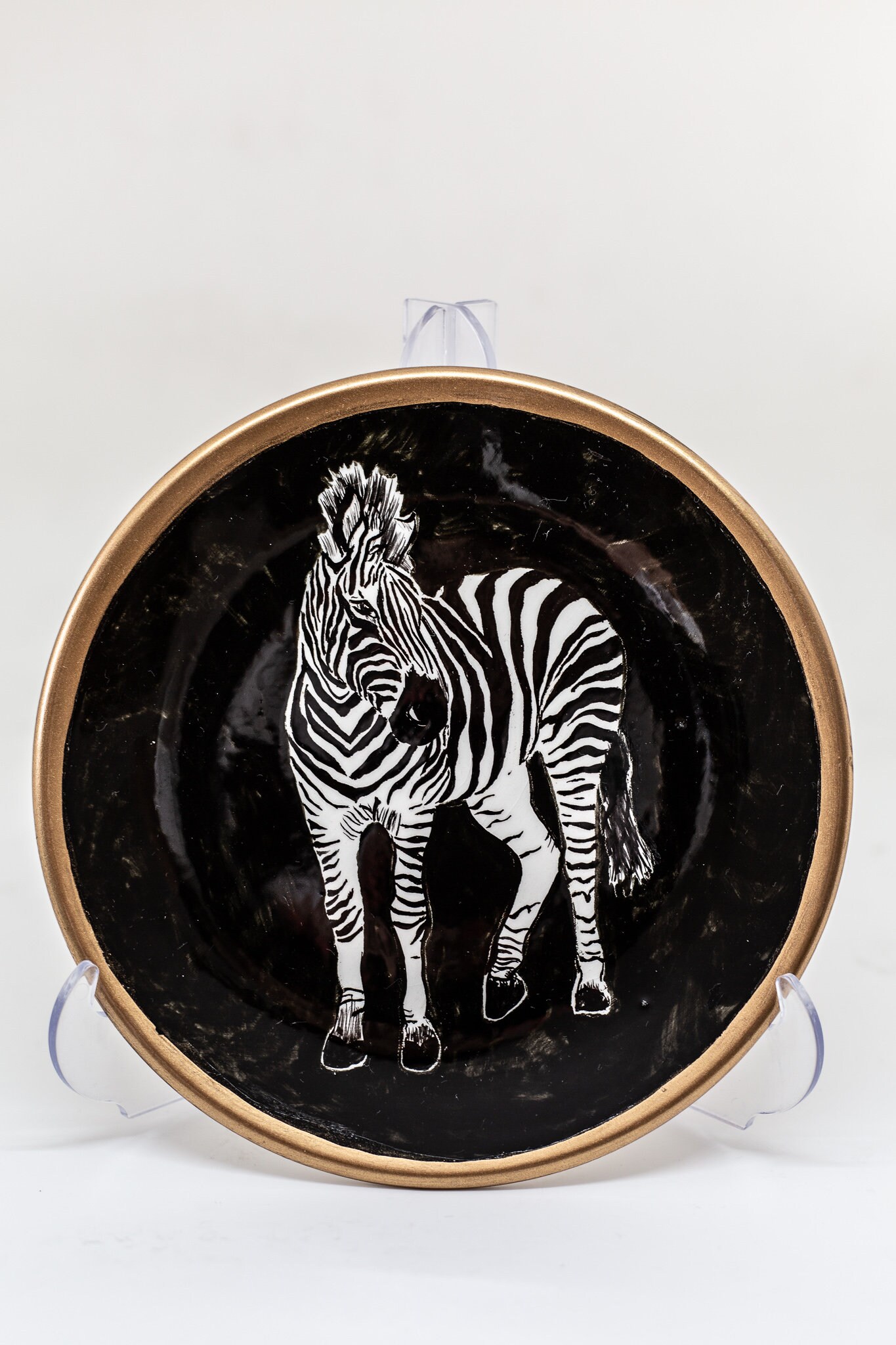 Stoneware Dinnerware Set With Elephant,giraffe and Zebra Pattern| Red ...