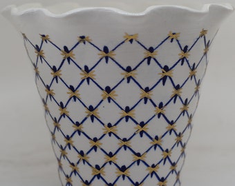 Black and Gold Floor Vase - Etsy