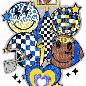 Retro Football Collage - DTF Ready to Press or Sublimation Transfer - Etsy