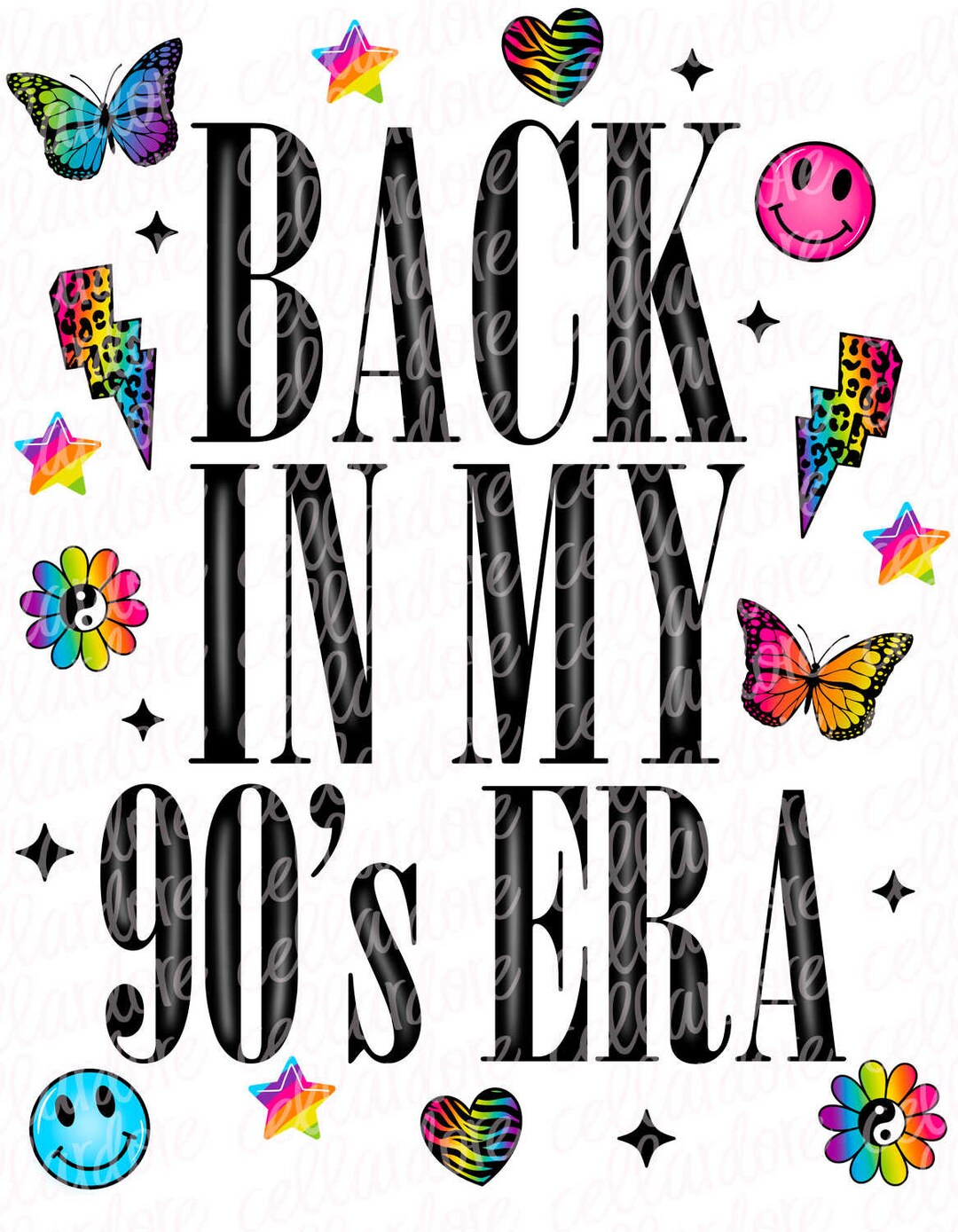 Back in My 90s Era with Optional Pocket Design DTF Ready to Press or ...