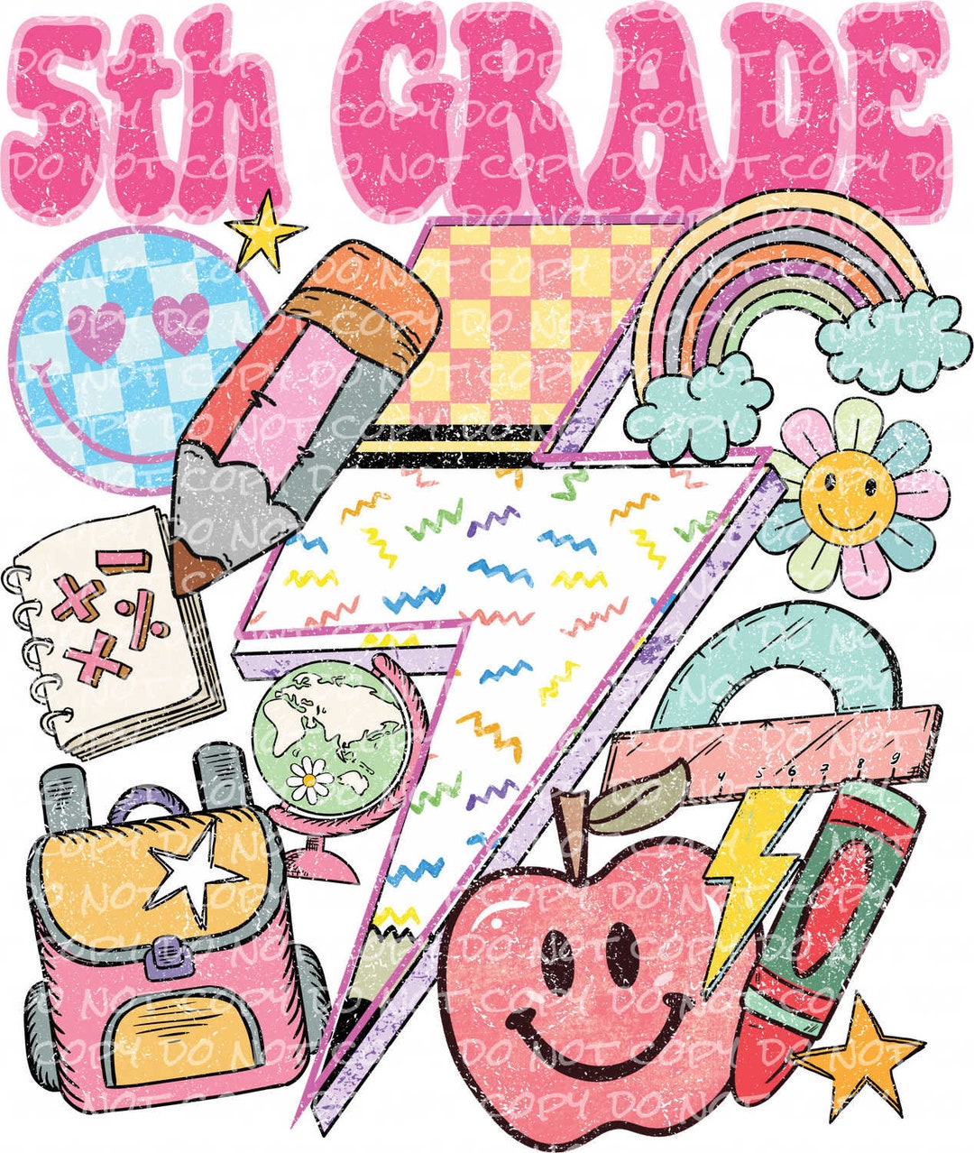 5th Grade Groovy - DTF Ready to Press or Sublimation Transfer - Etsy