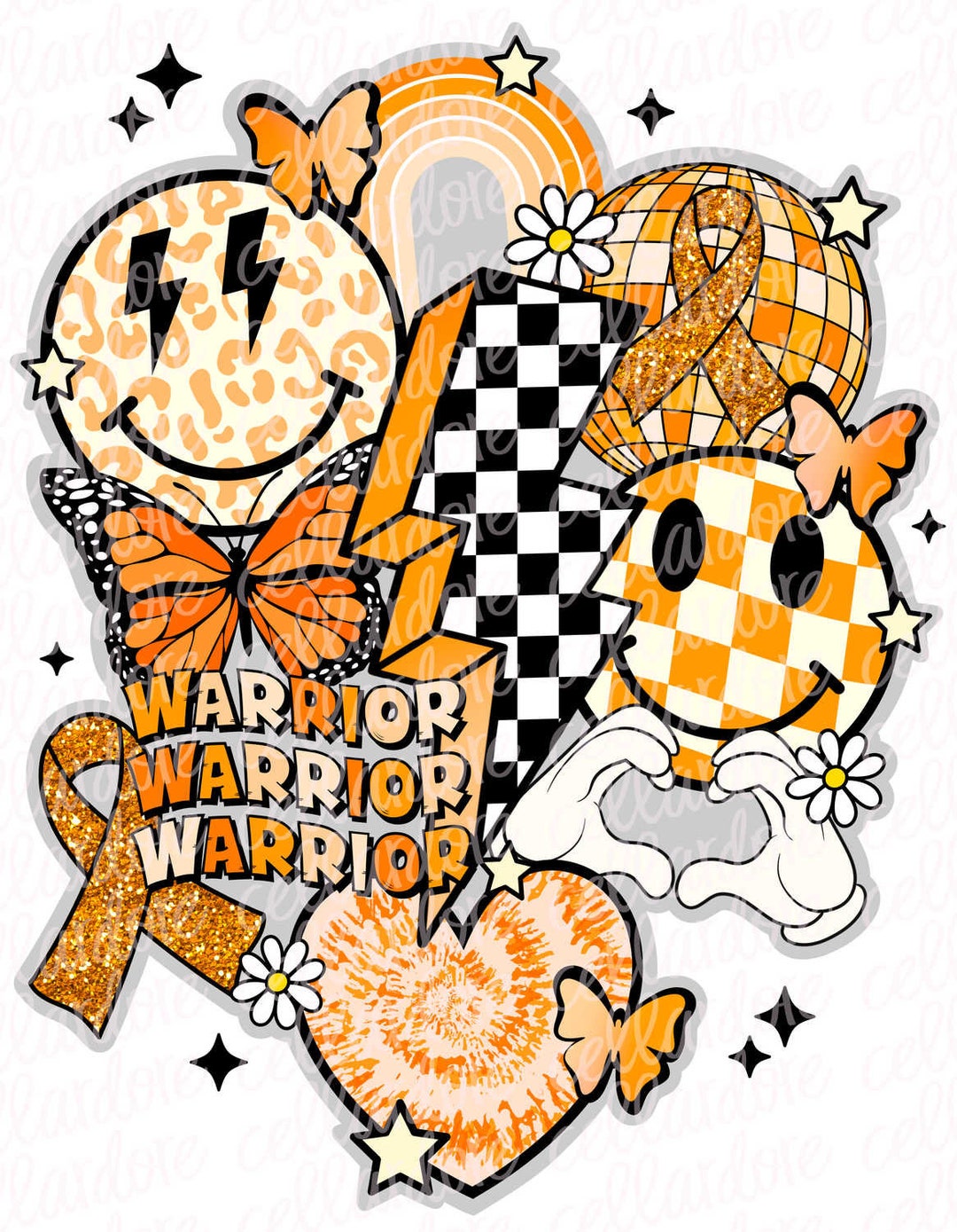 Retro Ms Warrior Collage Dtf Ready To Press Or Sublimation Transfer Etsy