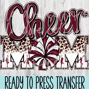 Cheer Mom DTF Ready to Press or Sublimation Transfer - Etsy