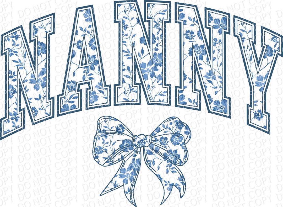 Nanny Chinoiserie Coquette Bow | DTF Ready to Press or Sublimation ...