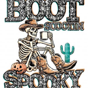 Boot Scootin Spooky | DTF Ready to Press or Sublimation Transfer - Etsy