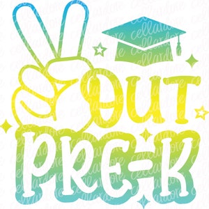 Peace Out Pre-k | DTF Ready to Press or Sublimation Transfer - Etsy