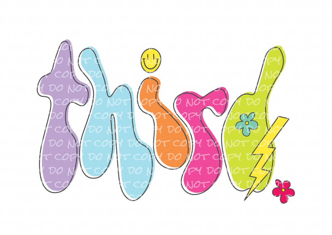 Third Grade 3rd Back to School Kids Smiley Face Lightning Bolt Flower ...