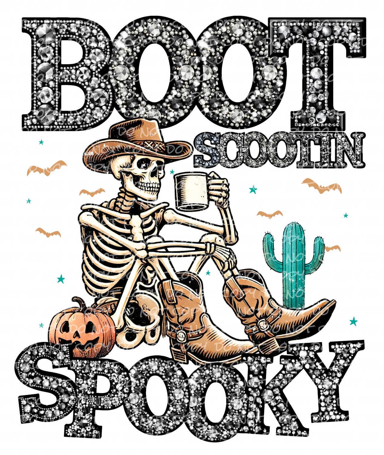 Boot Scootin Spooky | DTF Ready to Press or Sublimation Transfer - Etsy
