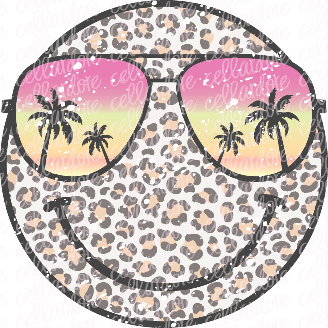 Colorful Beach Bum - With Optional Pocket Design - DTF Ready to Press ...