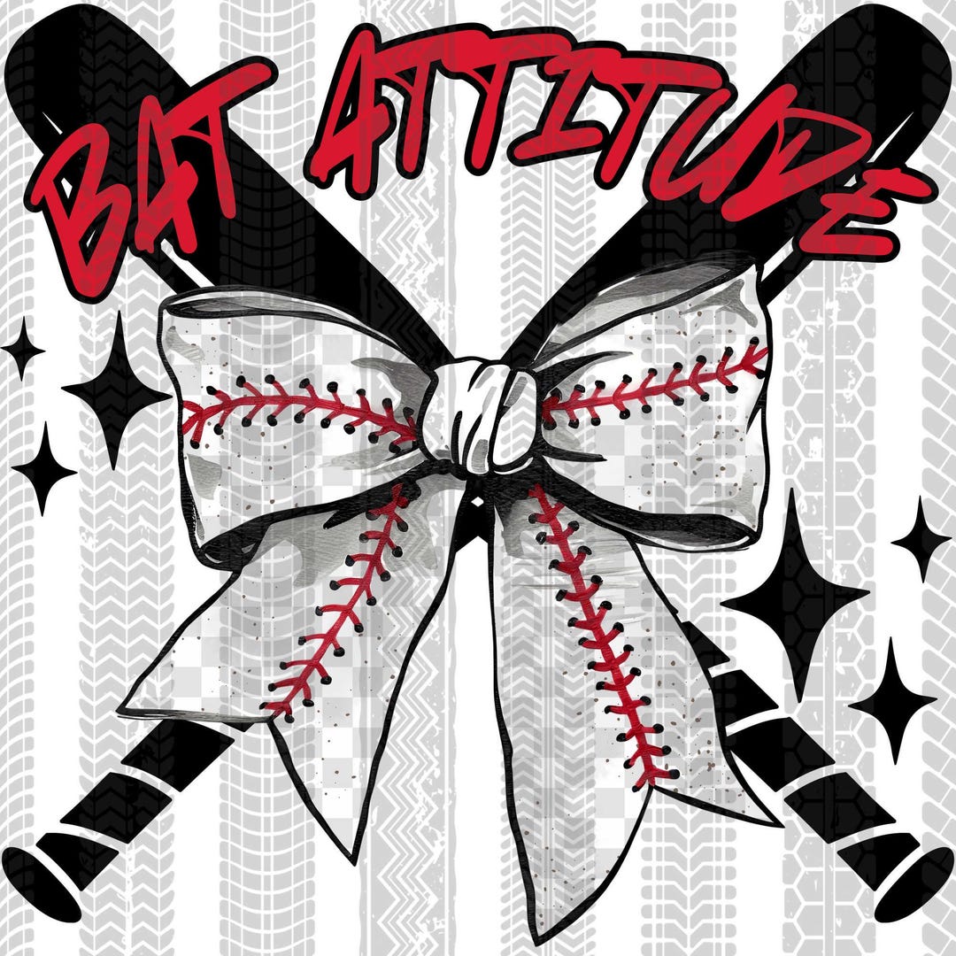 Bat Attitude Baseball | DTF Ready to Press or Sublimation Transfer - Etsy