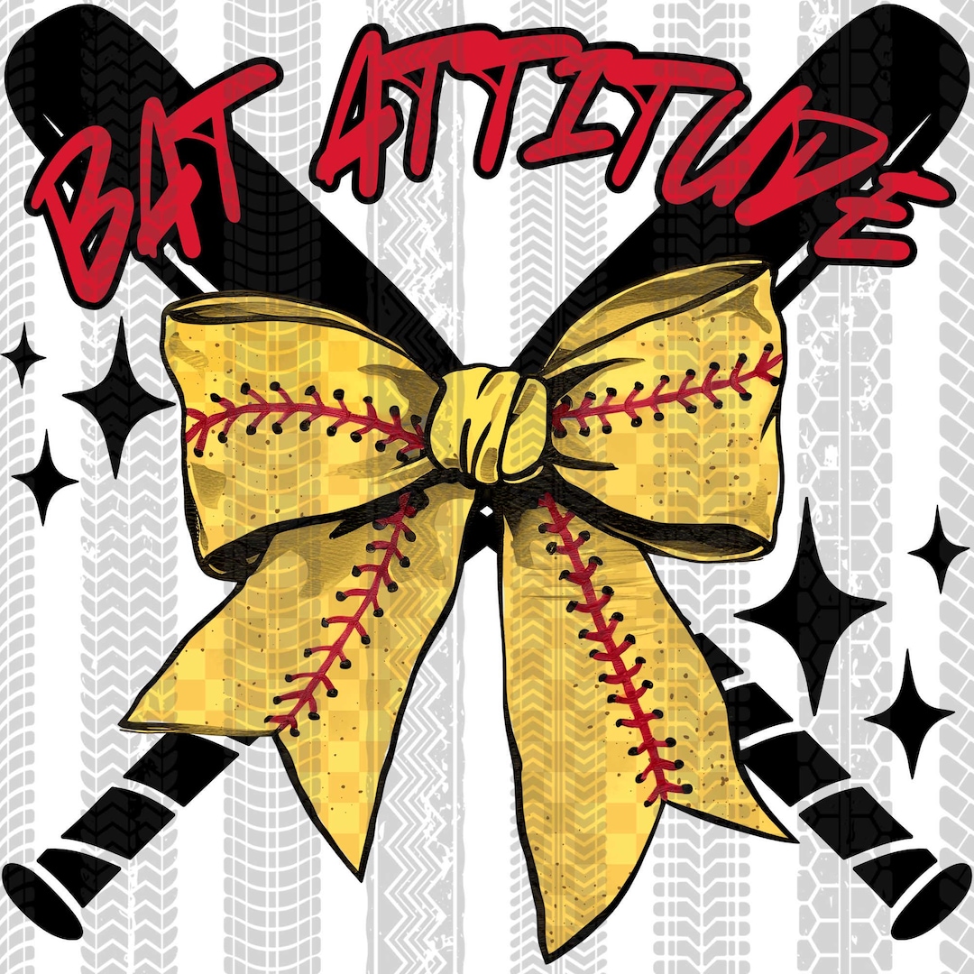 Bat Attitude Softball | DTF Ready to Press or Sublimation Transfer - Etsy