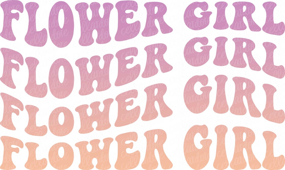 Flower Girl DTF Ready to Press or Sublimation Transfer - Etsy