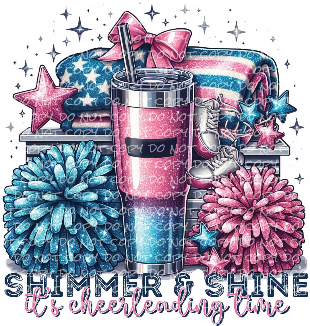Shimmer & Shine It's Cheerleading Time - DTF Ready to Press or ...