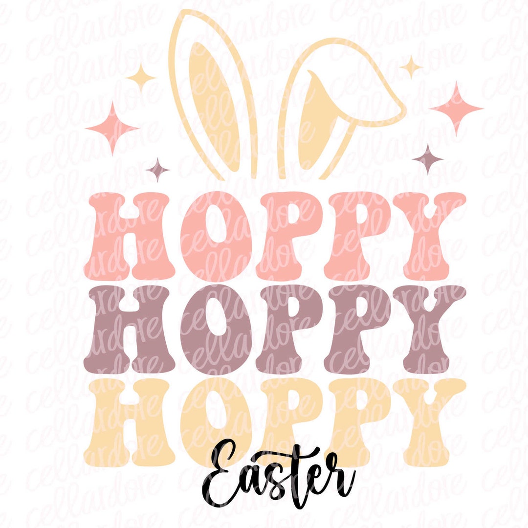 Hoppy Easter - DTF Ready to Press or Sublimation Transfer - Etsy