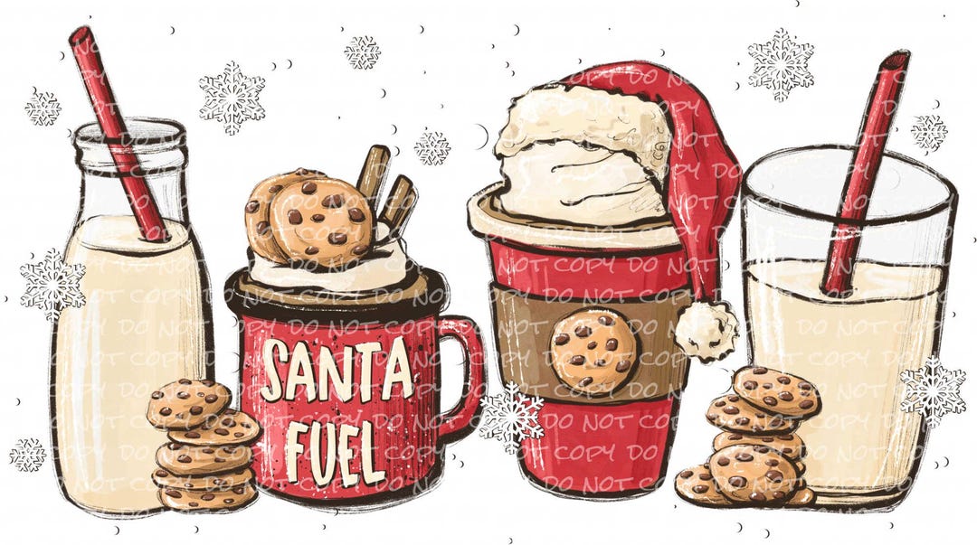 Santa Fuel DTF Ready to Press or Sublimation Transfer - Etsy