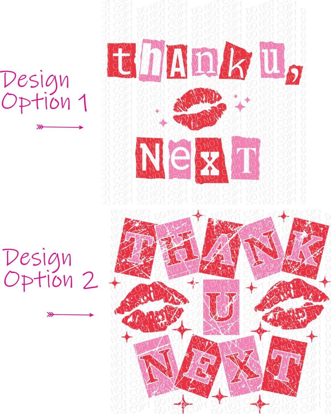 Thank U, Next 2 Design Options DTF Ready to Press or Sublimation ...