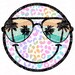 Colorful Summer Smiley Face With Sunglasses | DTF Ready to Press or ...