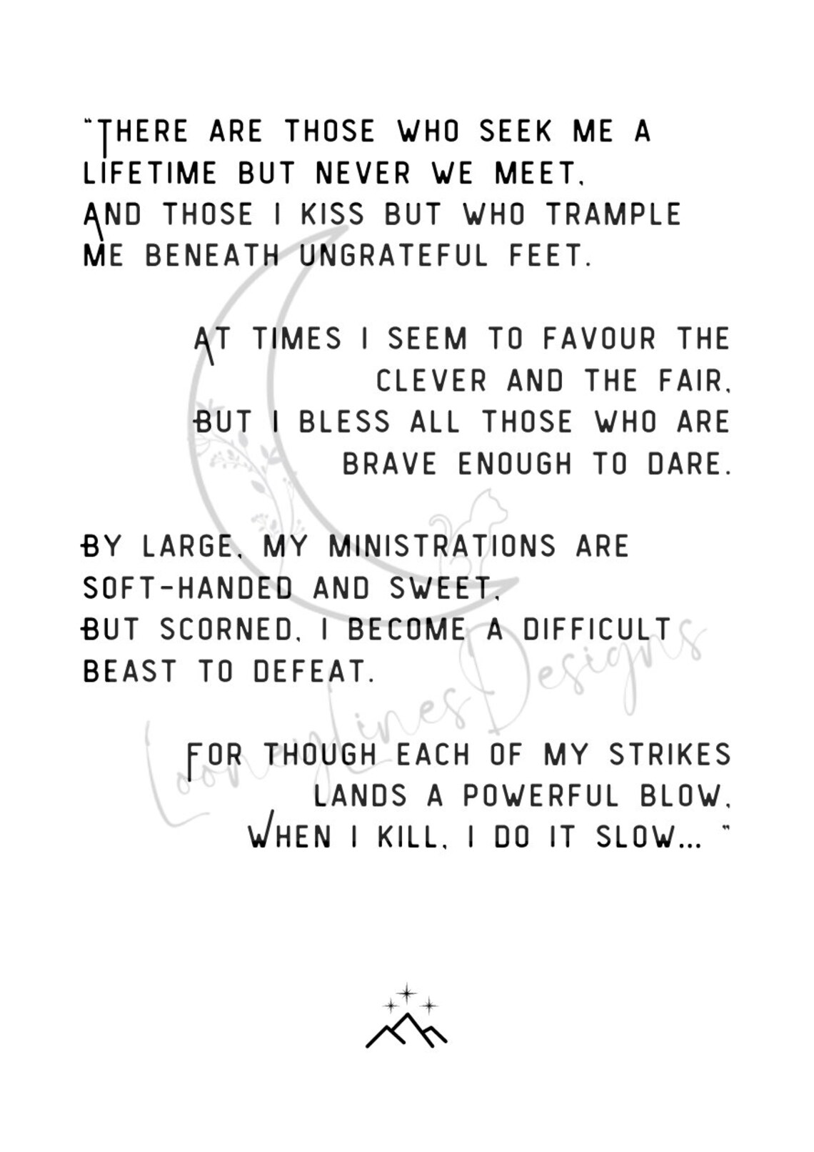 ACOTAR Quote Print Amaranthas Riddle Digital Download - Etsy Canada