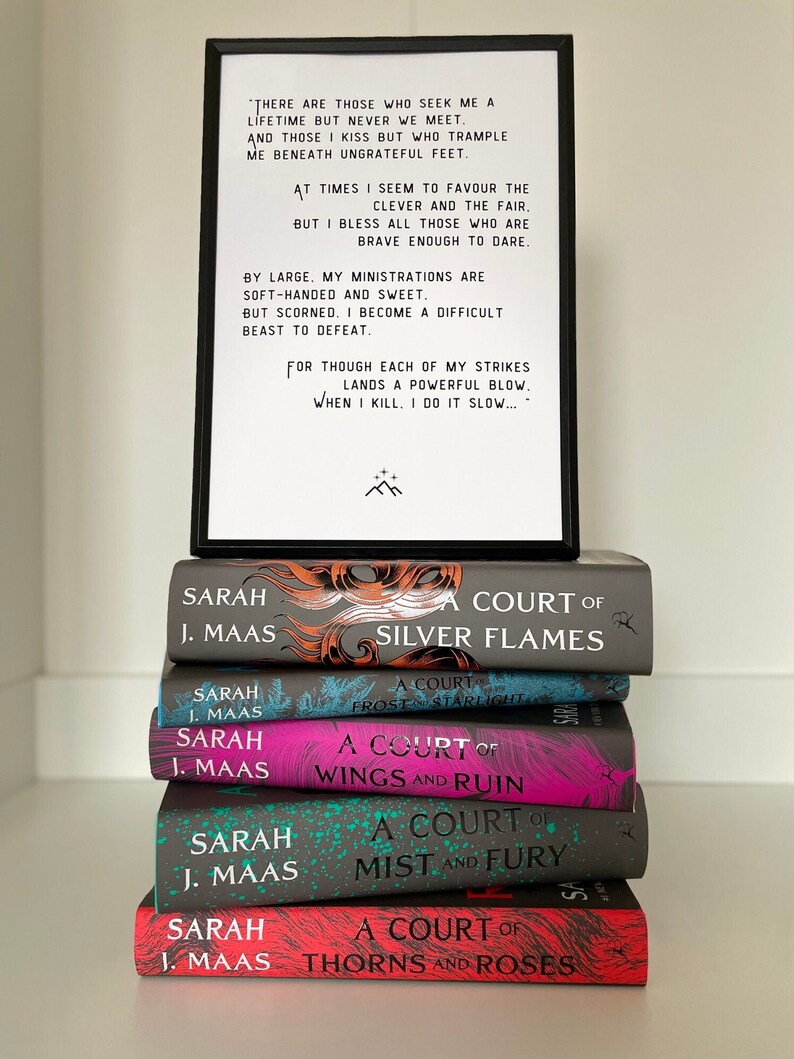 ACOTAR Quote Print Amaranthas Riddle Digital Download | Etsy