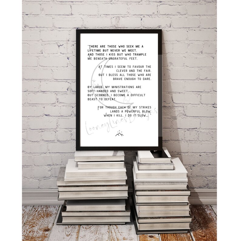 ACOTAR Quote Print Amaranthas Riddle Digital Download - Etsy