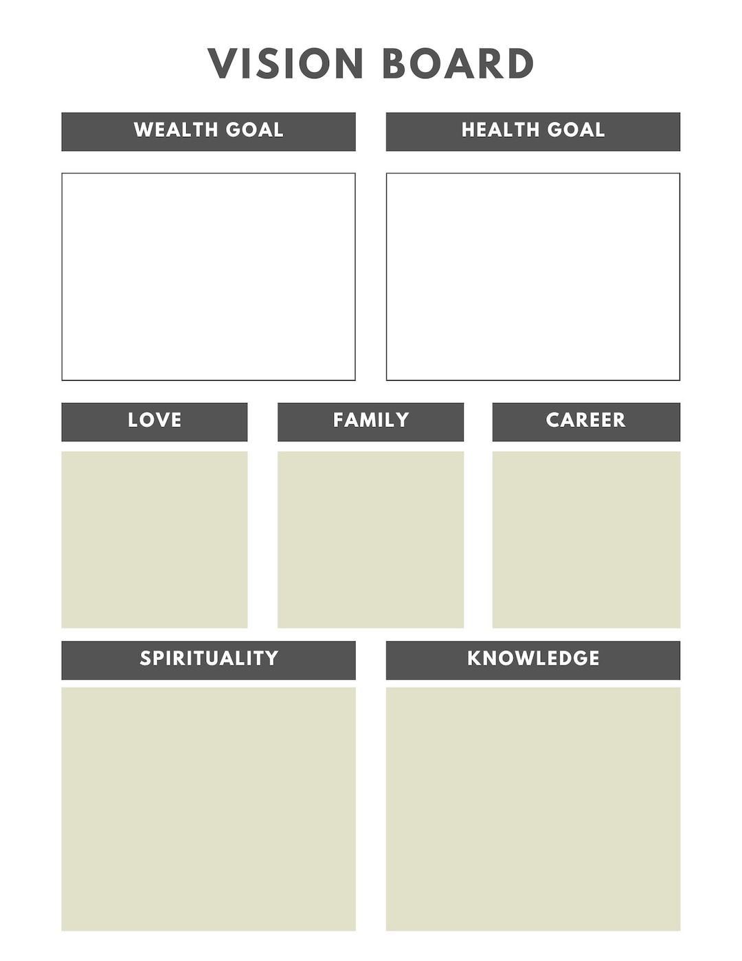 Vision Board, Red Vision Board - Etsy