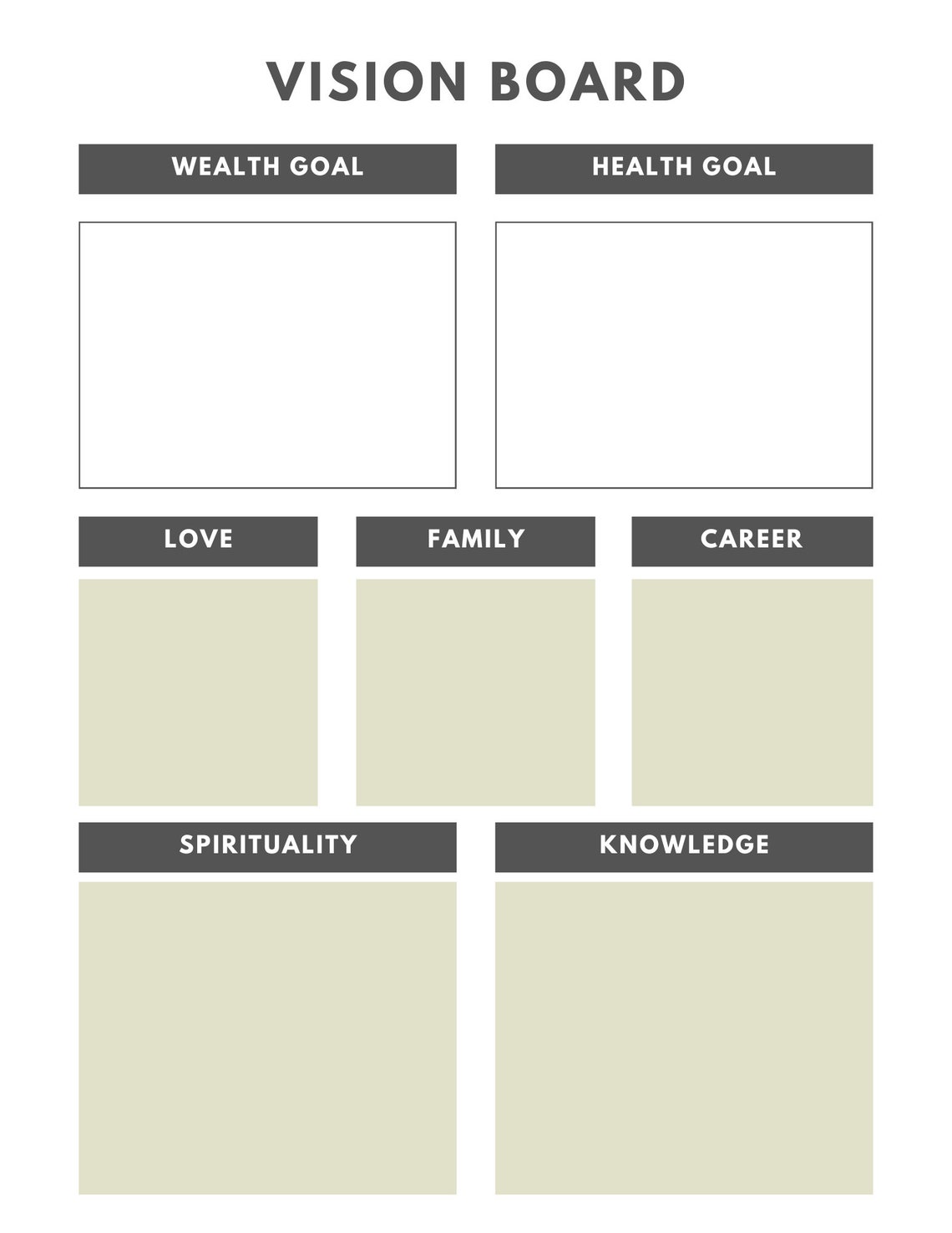 Vision Board, Red Vision Board - Etsy