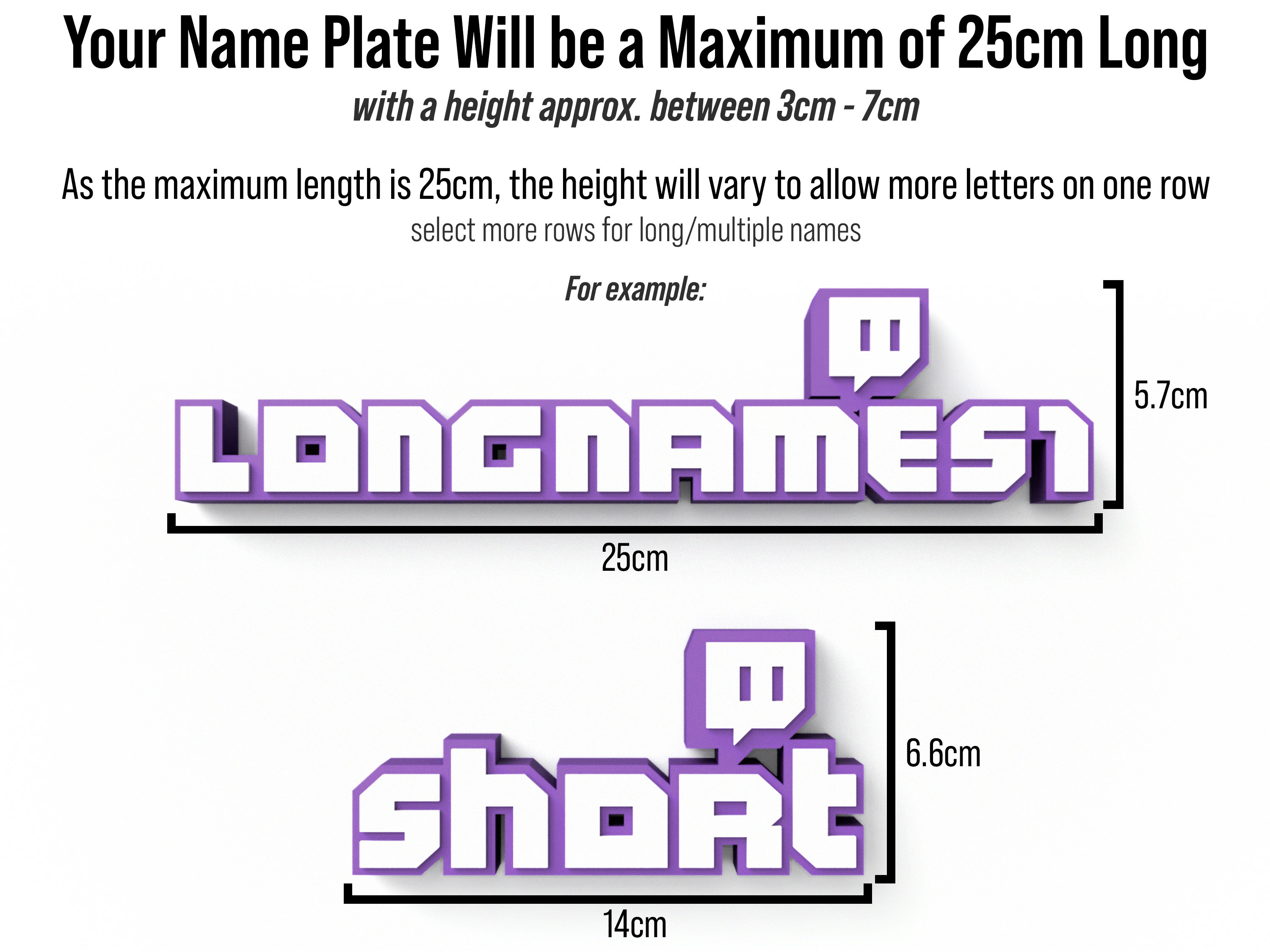 Custom Twitch Name Plate Desk Stand Ideal Gift for Twitch.tv Streamers ...