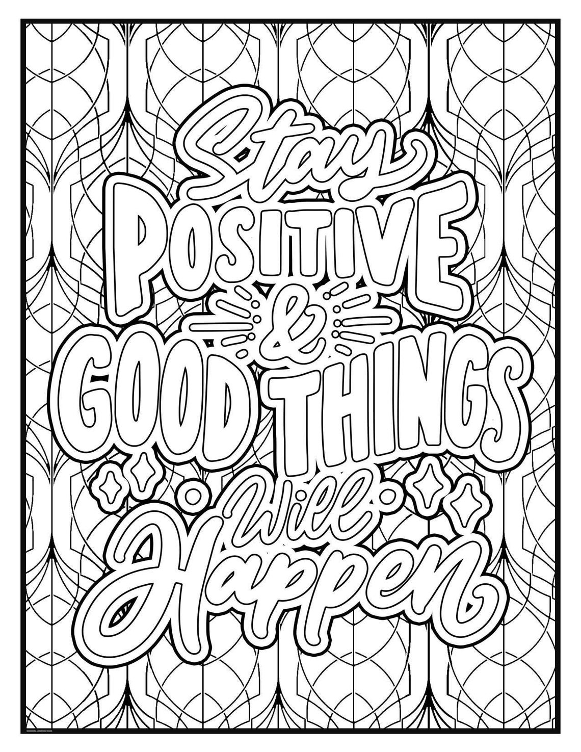 150 Mandala Motivational Quotes Coloring Pages - Etsy