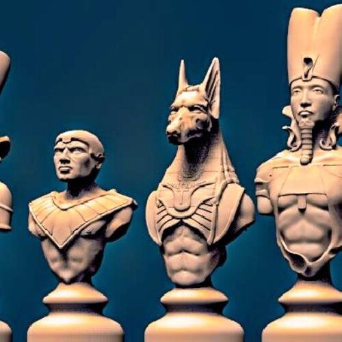 Hollow Chess Set 3D Models - Etsy