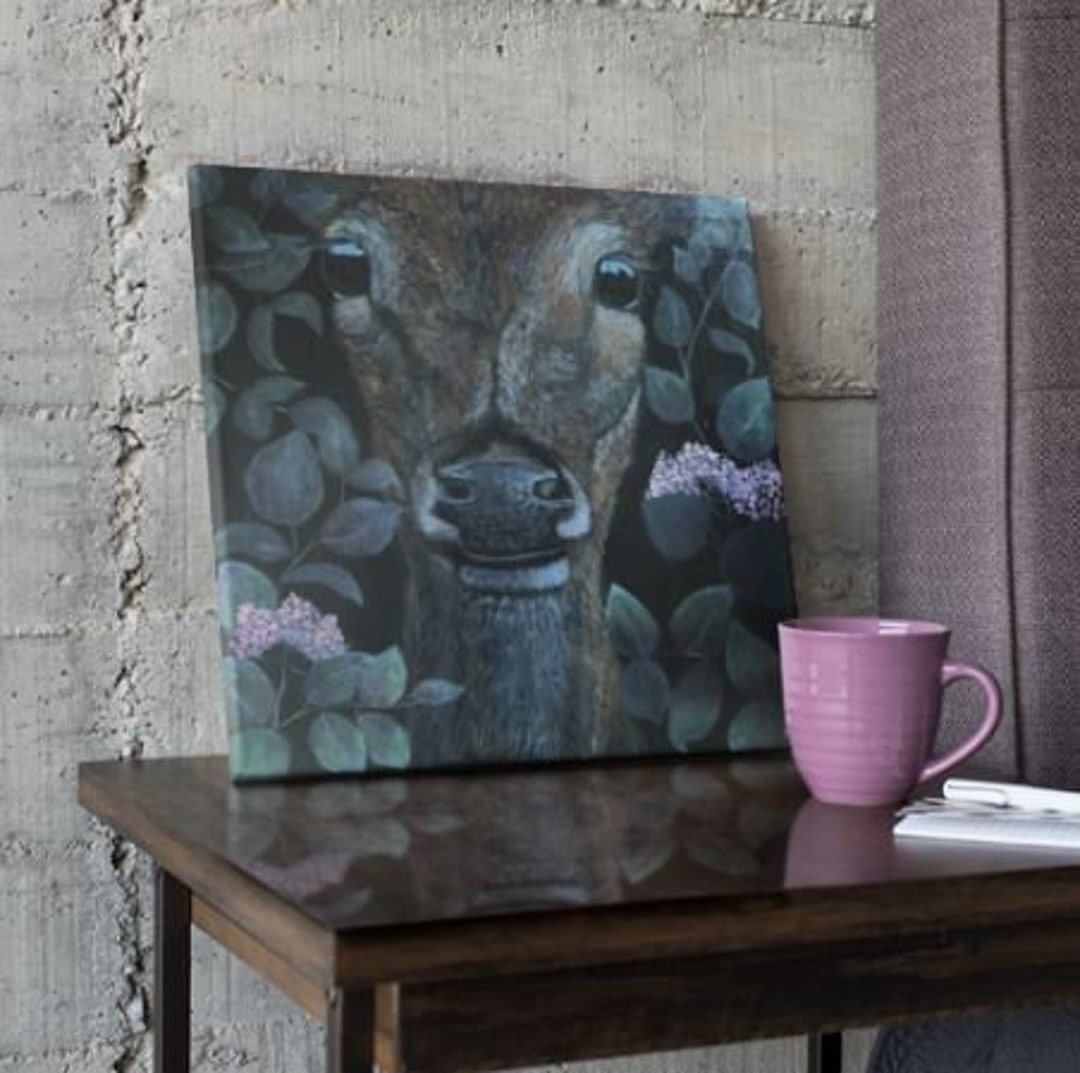 Roe Art Deer Art Original Painting Acrylic - Etsy