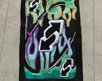 Uno Reverse Handmade Rug - Etsy