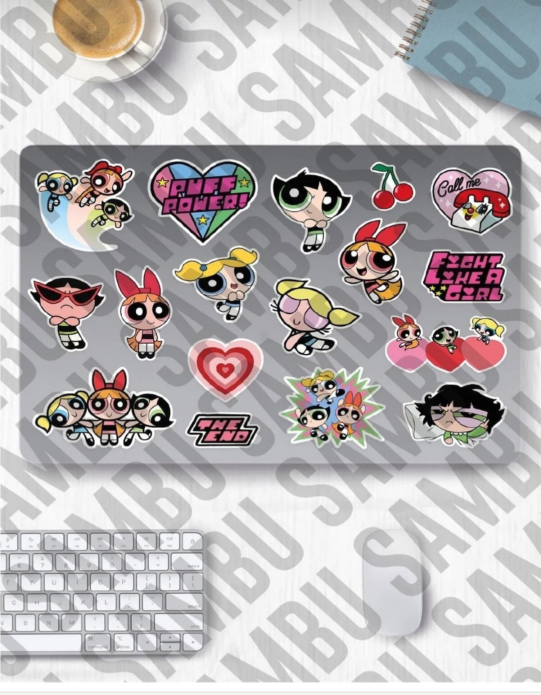 Powerpuff Girls Themed Sticker Label Set Laptop Notebook - Etsy