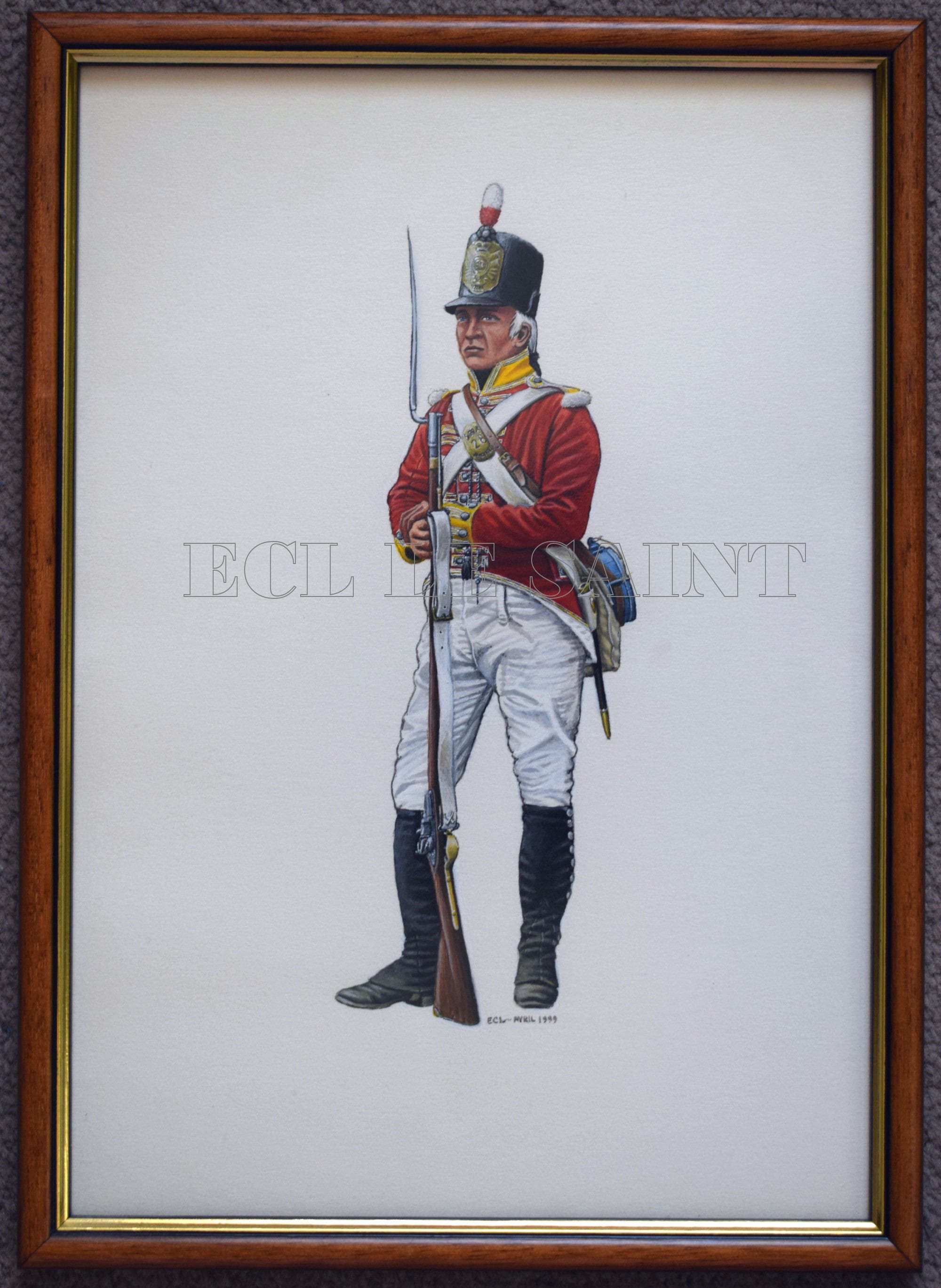 British Soldier Revolutionary War Painting