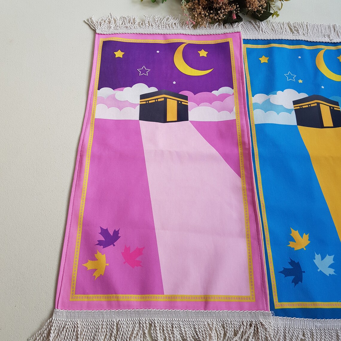 Luxury Kids Prayer Mat Kids Kaaba Prayer Rug Ramadan Eid | Etsy