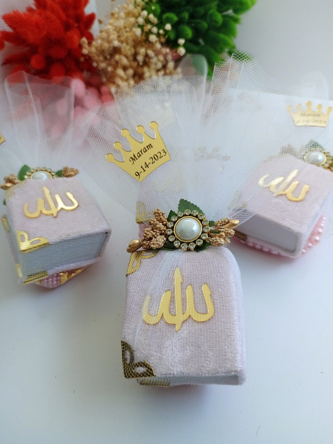 Luxury Custom Mini Quran Favor, Arabic Quran, Nikkah Islamic, Wedding ...