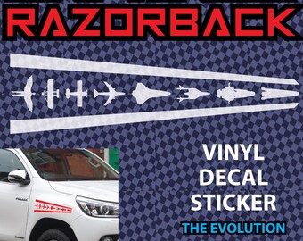 Razorback Vinyl Decal - Etsy