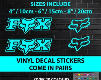 Fox Racing Window Decals - Etsy