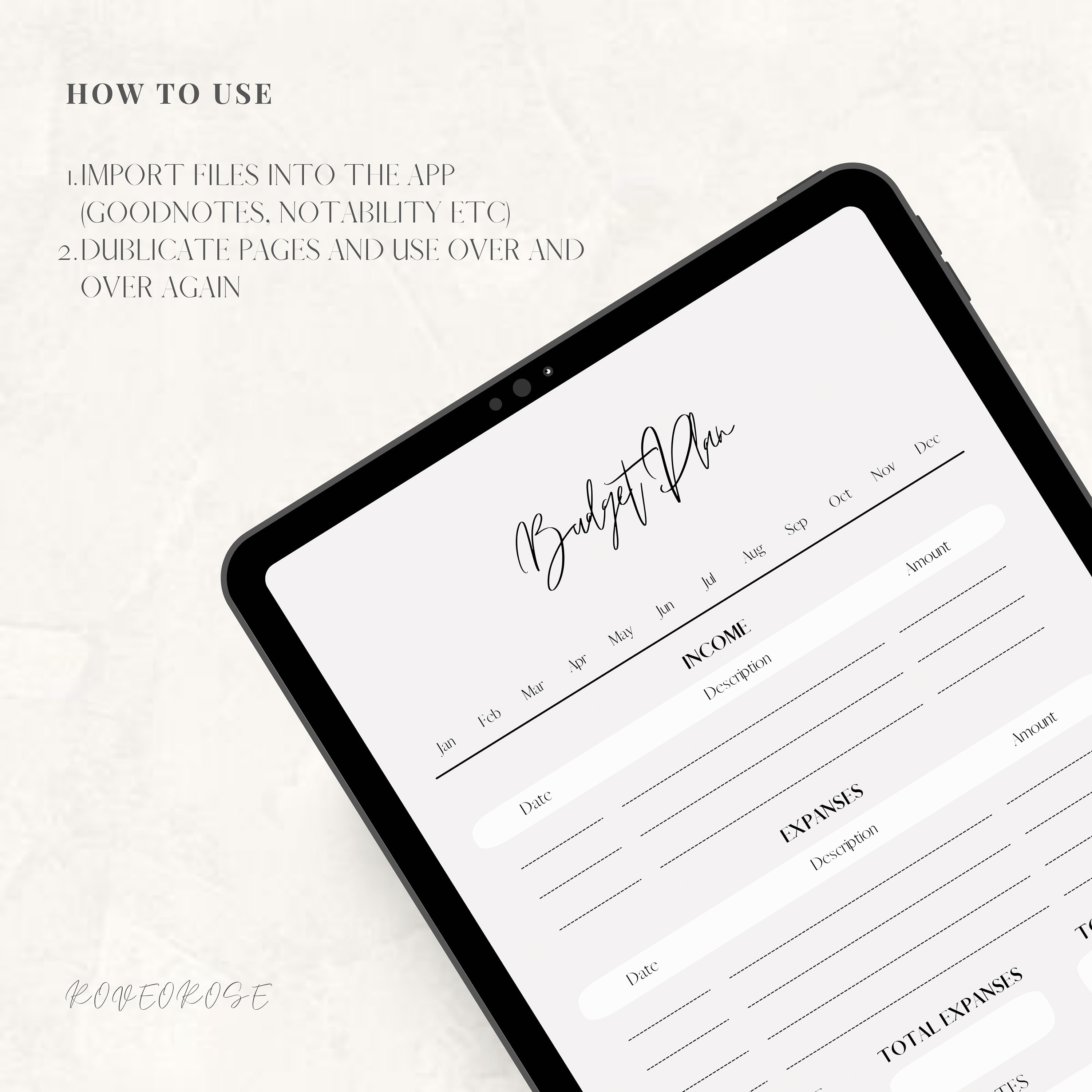 2023 Digital Budget Planner, Printable, Goodnotes, Pdf Download ...