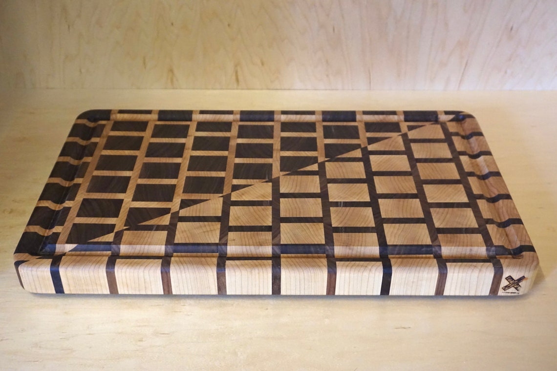 Split-brick End Grain Cutting Board - Etsy
