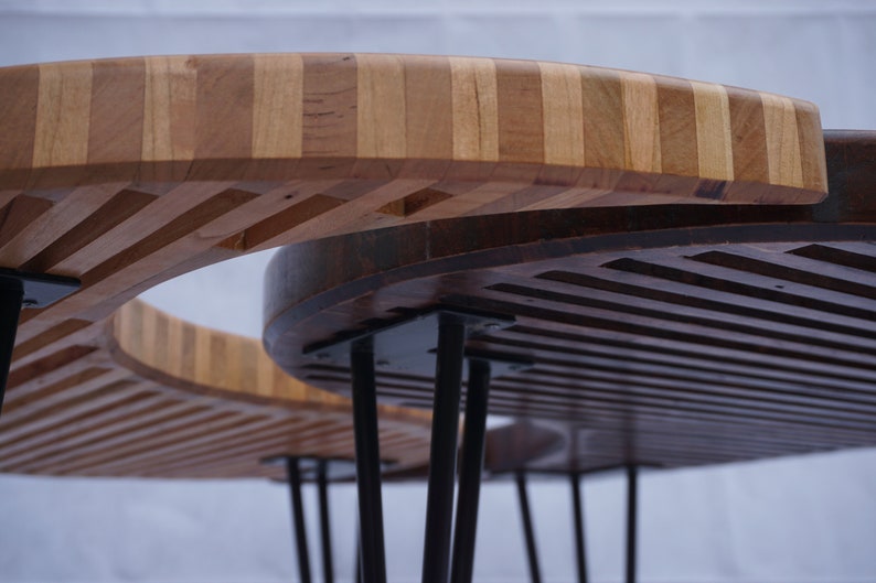 Reclaimed Wood Yin Yang Table - Etsy