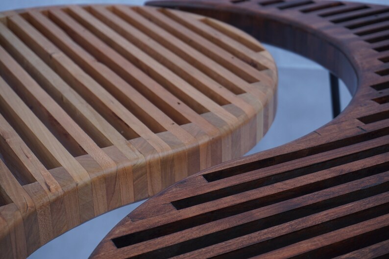 Reclaimed Wood Yin Yang Table - Etsy