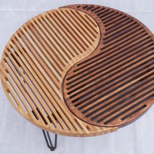 Reclaimed Wood Yin Yang Table - Etsy
