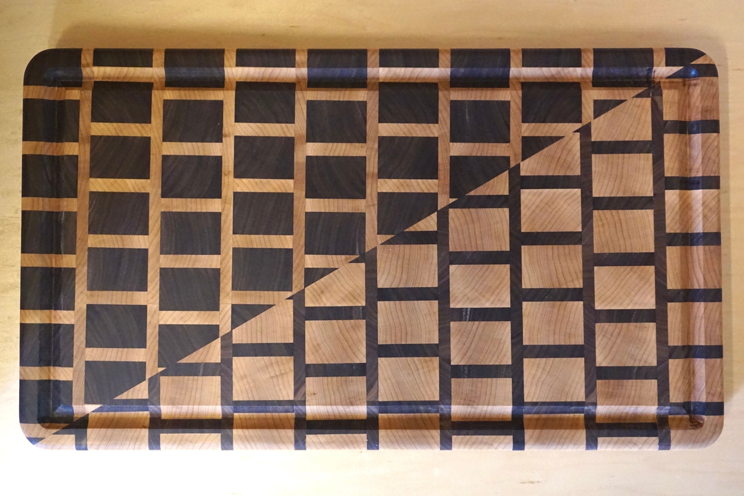 Split-brick End Grain Cutting Board - Etsy